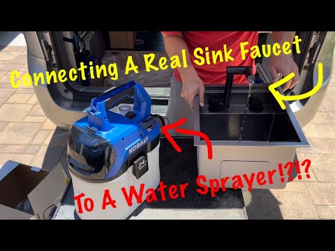 Gear N Review. My Full Time Camper Build Sink and Water Pump