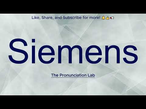 Siemens Pronunciation: How to Pronounce Siemens— How to Say Siemens?