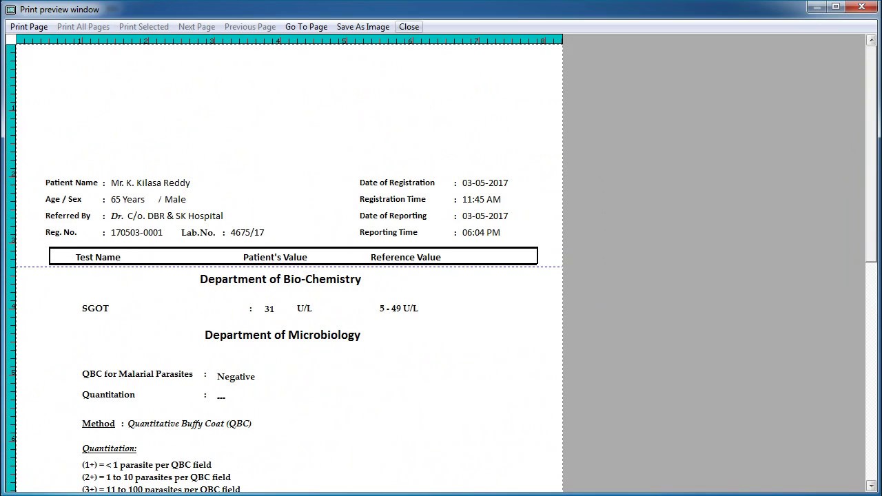 eLab - Now, Print multiple tests in single page