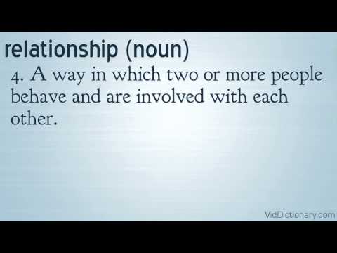 relationship - definition