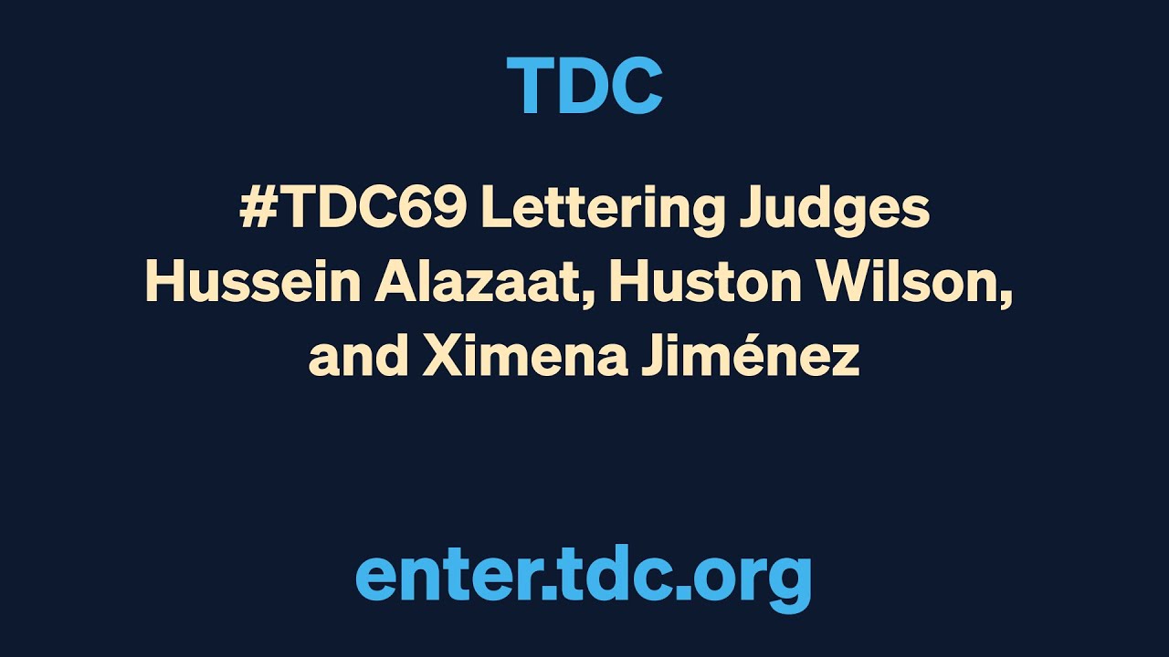 #TDC69 Lettering Judges Panel