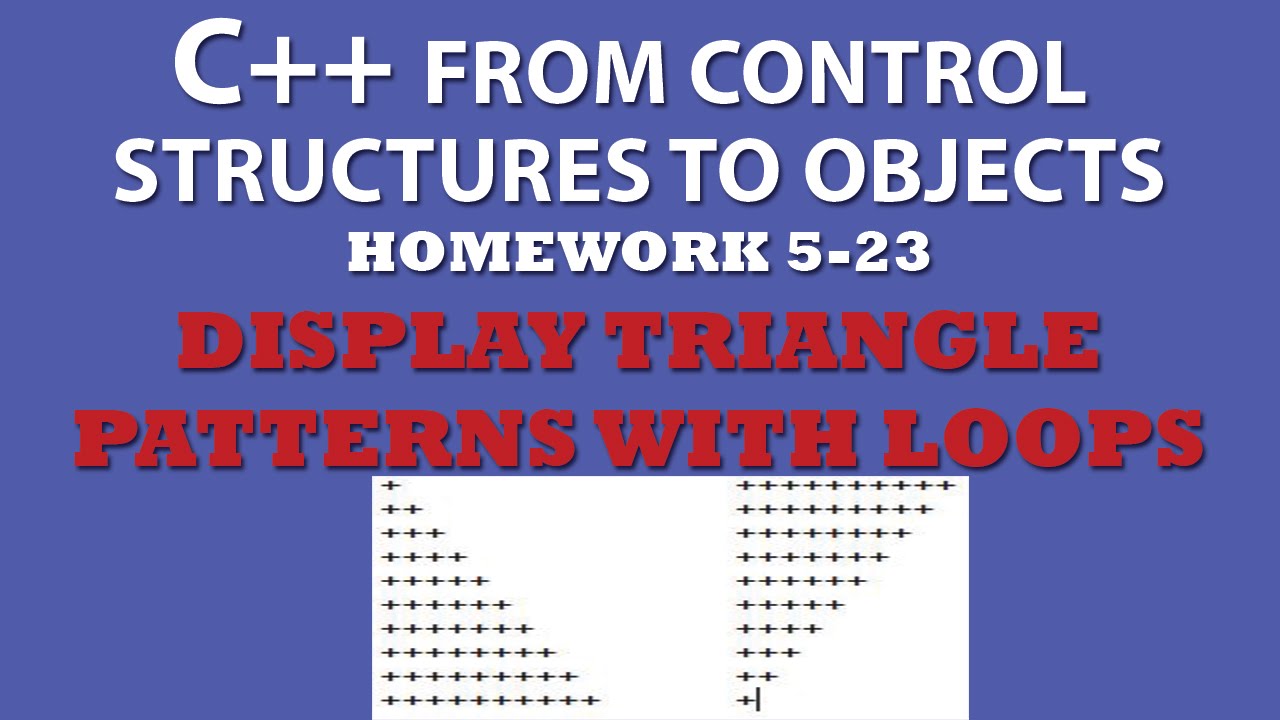 5-23 C++ Display Triangle Patterns With Nested Loops
