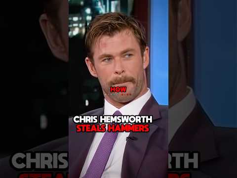 Chris Hemsworth Stole The Hammer From The Set Of Thor