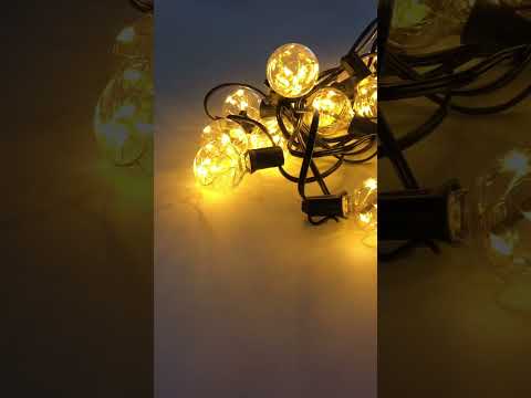 25bulbs 25ft led string g40 lights warm fairy lights #stringlights #ledlights #decorations