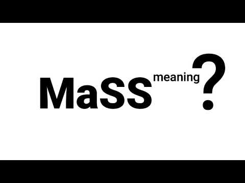 Mass Meaning Definition | EWM-English Word Meaning
