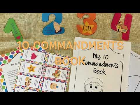 The 10 Commandments Printable Activities