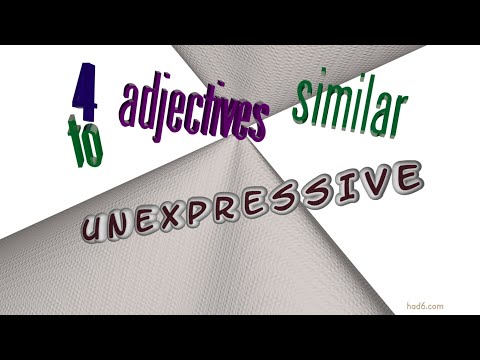 unexpressive - 4 adjectives synonym to unexpressive (sentence examples)