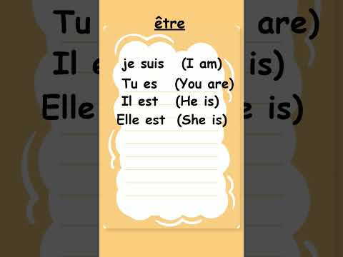 Master Conjugating 'Être' in the Present Tense in No Time