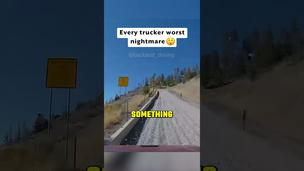 Truck's breaks fail on highway 🤯