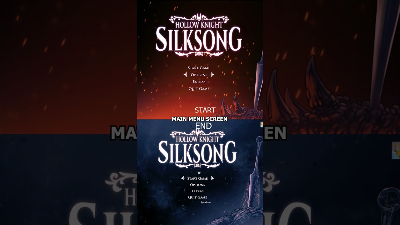 Screen Menu Main Change In Hollow Knight Silksong #shorts #hollowknight