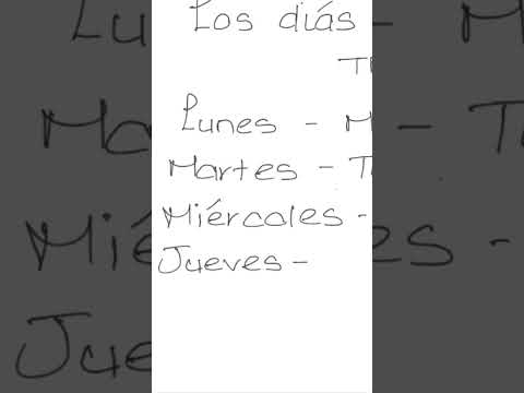 Monday to Friday in Spanish! 🇪🇸 #espanol #shorts #spanish