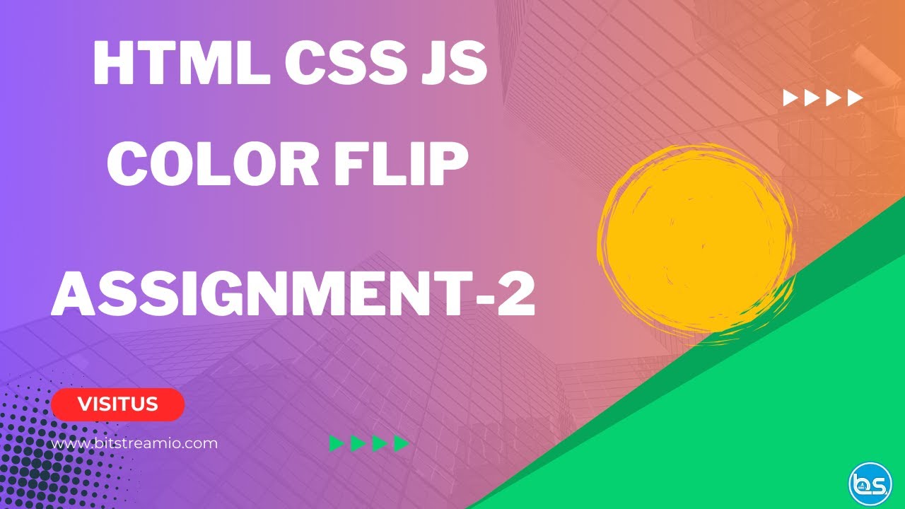Code a Color Flipper Project with HTML, CSS and JavaScript!