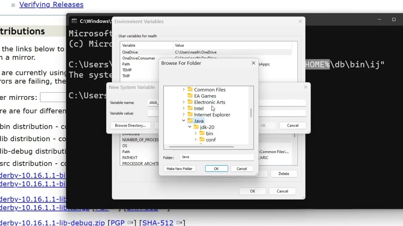 Installing Apache Derby: Java meets SQL