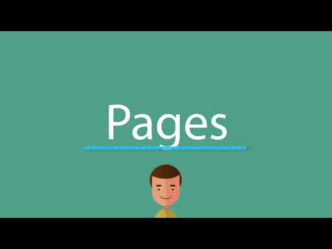 How to say Pages