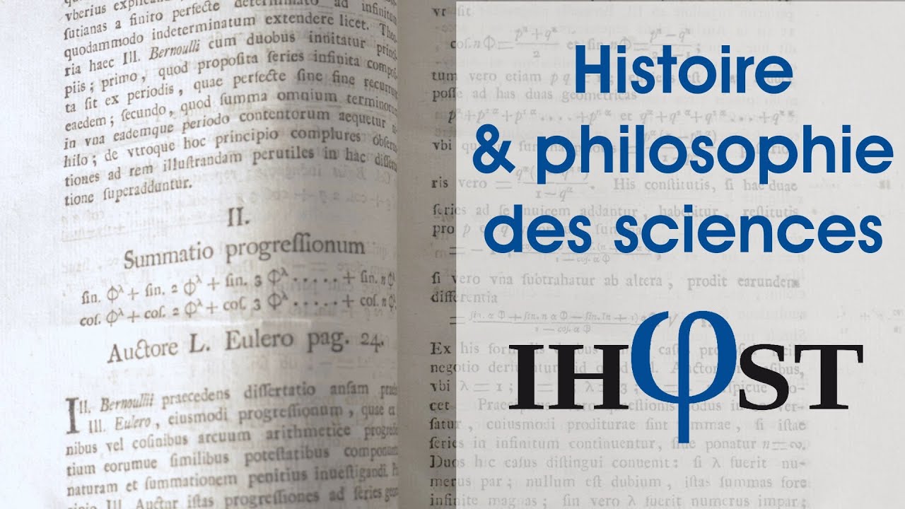 La recherche à l'IHPST - Histoire et philosophie des sciences