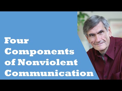The four Components of Nonviolent Communication explained by Marshall Rosenberg
