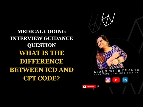 INTERVIEWQUESTIONS|MEDICALCODING|CERTIFIED|Difference Between ICD and CPT Codes|LEARN WITH DHANYA