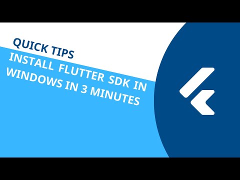 Install Flutter SDK in 3 minutes - Windows