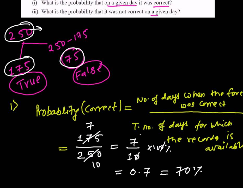 How to Solve Probability Problems 4 - Weather Forecasting