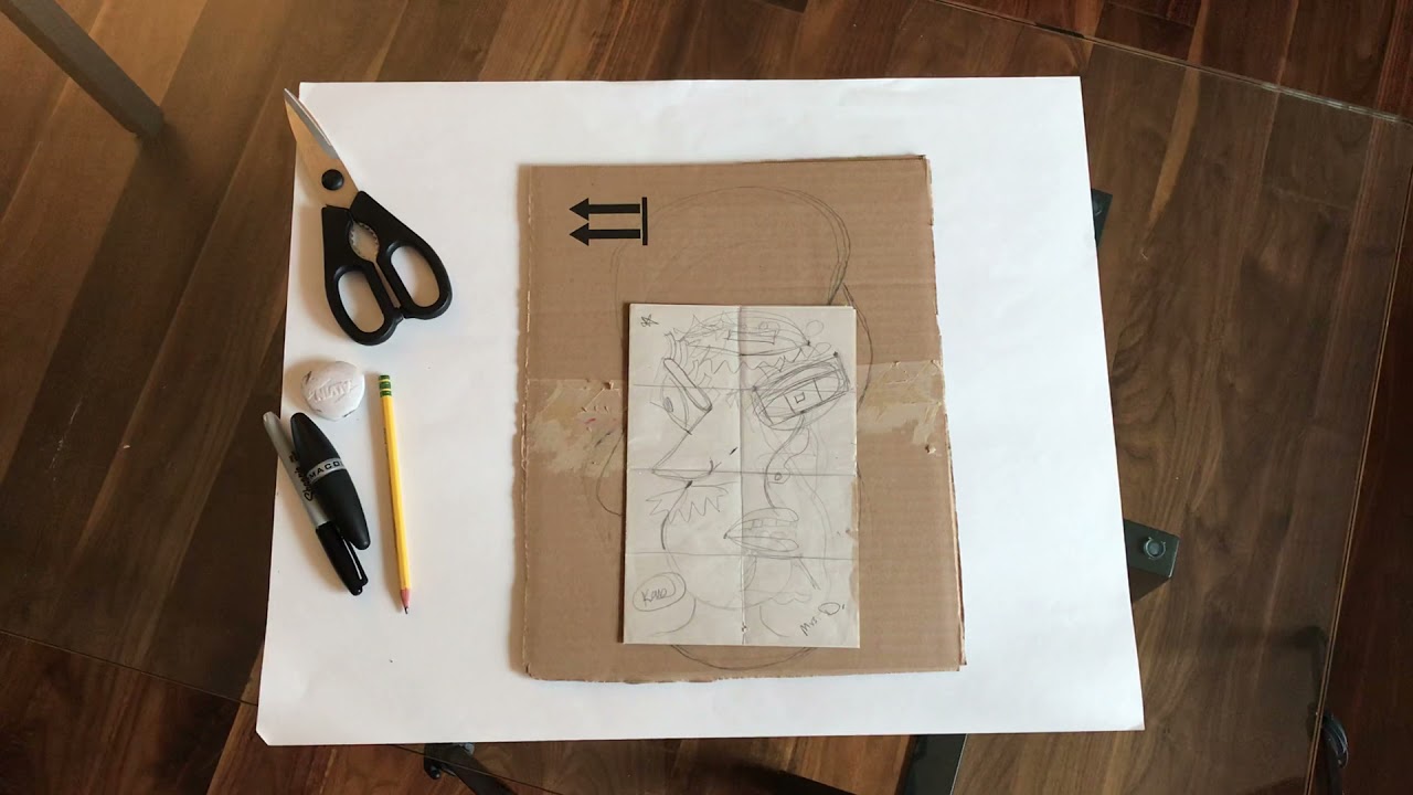 Picasso Cardboard Portraits #1 (6th Grade)