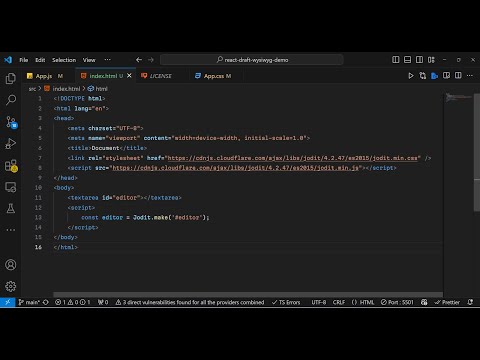 Build a Jodit WYSIWYG Rich Text & HTML Editor With Live Preview in Browser Using Javascript