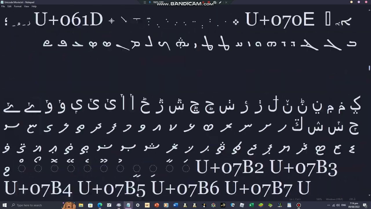 Unicode Character Table