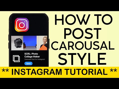 How to Post Carousal Style Feed Post on Instagram | SCRL Photo Collage Maker 2024