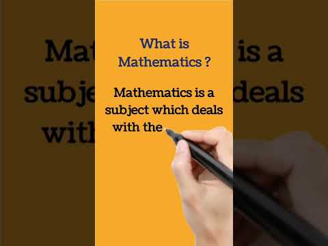 What is Mathematics | Definition of Mathematics| In English #maths #math #definition Math Definition