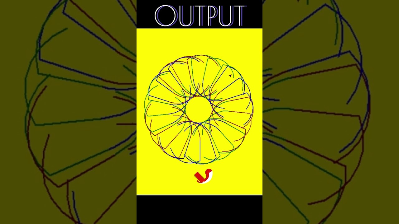 Random RGB pattern using turtle in python