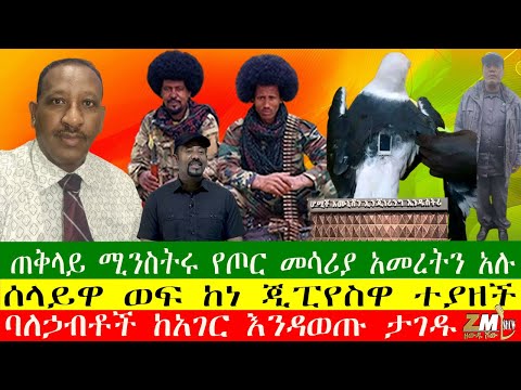 NEWS ባለኃብቶች ከአገር እንዳወጡ ታገዱ፣ ሰላይዋ ወፍ ከነ ጂፒየስዋ ተያዘች፣ ጠቅላይ ሚንስትሩ የጦር መሳሪያ ...