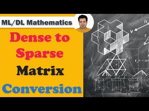 Dense to Sparse Matrix conversion using Python