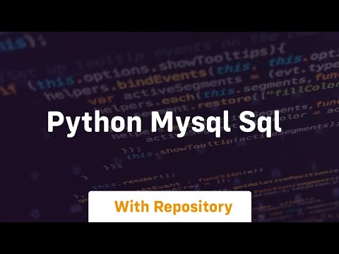 python mysql sql