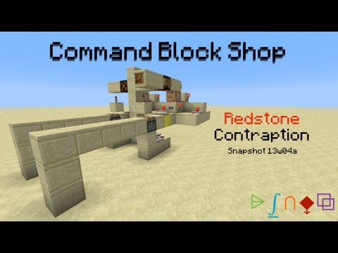Command Block Shop ~ Redstone {Snapshot 13w04a} Minecraft Map