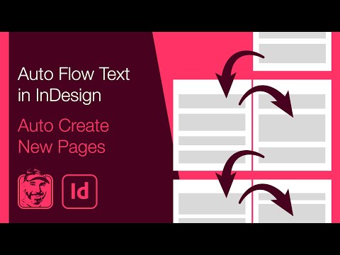 Auto Flow Text in InDesign (Auto Create New Pages)