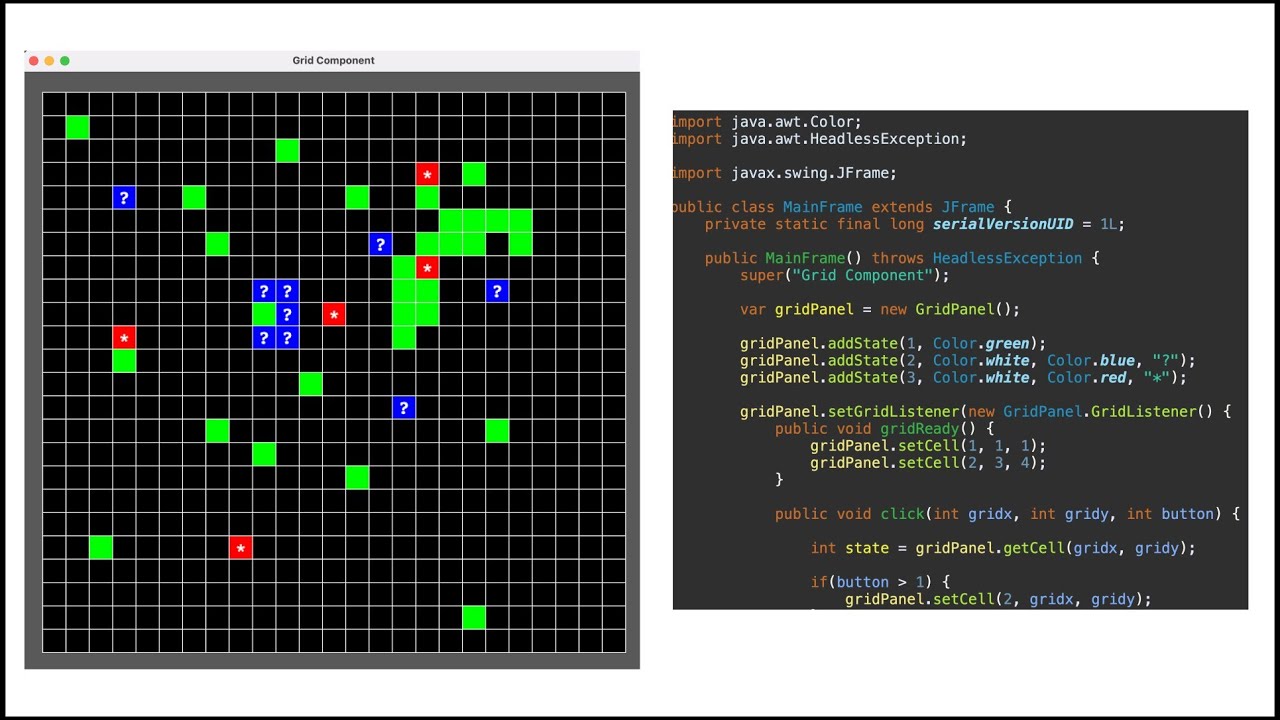 Drawing a Grid in Java Swing: Creating a Java Swing Reusable Grid Component, Part 2/6