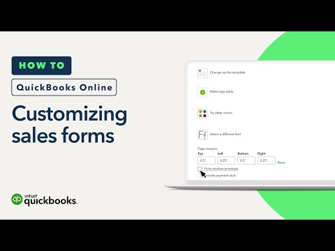 How to customize sales forms in QuickBooks Online
