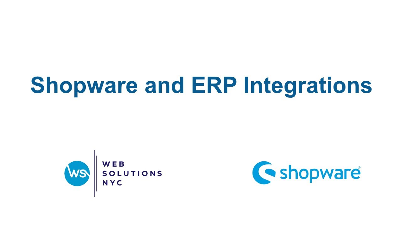 Shopware and ERP Integrations