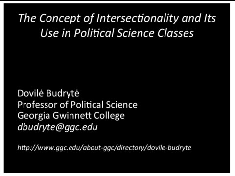 The Concept of “Intersectionality” and Its Use in Political Science Classrooms