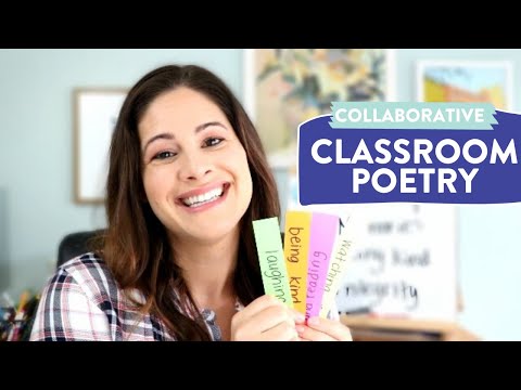 Collaborative Classroom Poetry | Poetry in the Classroom // end of year classroom gift for students