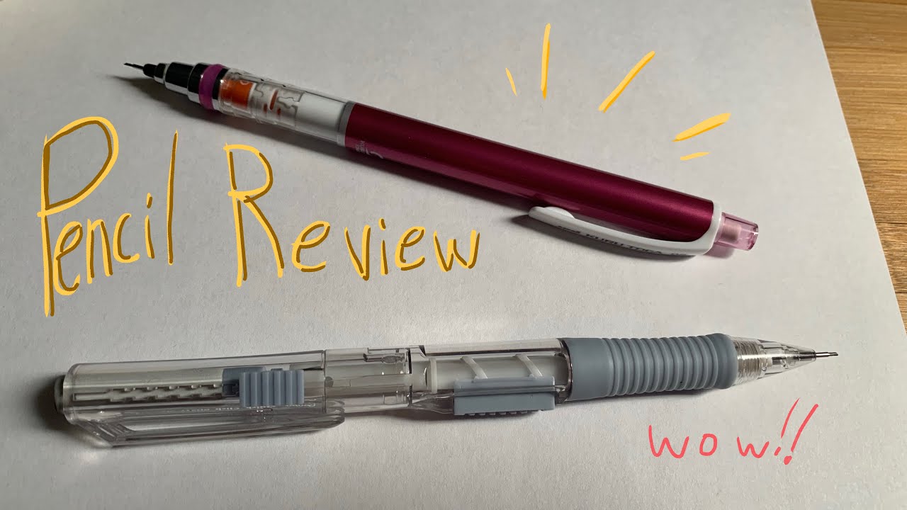 the kurutoga pencil vs the pentel quick click (an unprofessional mechanical pencil review)