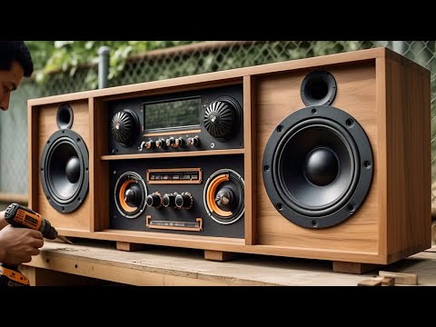 DIY Unique TV Cabinet with Integrated Sound System