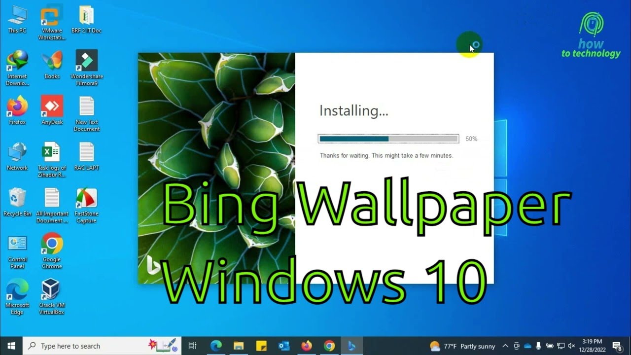 INSTALLING BING WALLPAPER ON WINDOWS 10 & 11 - EASY GUIDE (WINDOWS OFFICIAL WALLPAPER)