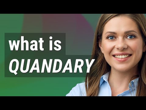 Quandary | meaning of Quandary