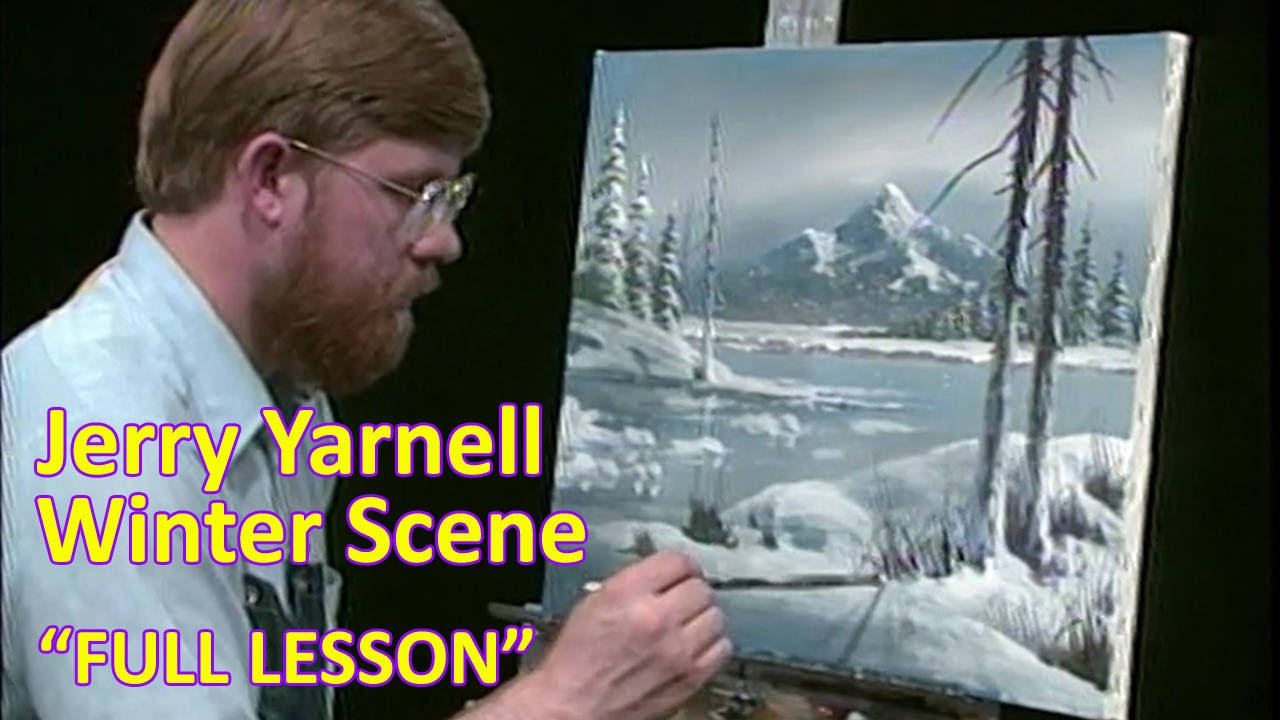 How to Paint Snow • Acrylic Winter Landscape Tutorial • Jerry Yarnell 