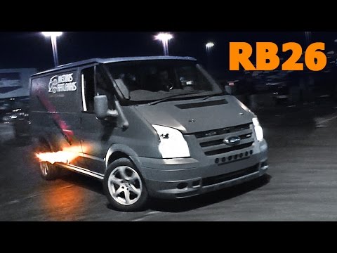 Nissan Skyline GT-R Power Makes This Ford Transit a Drift Van ...