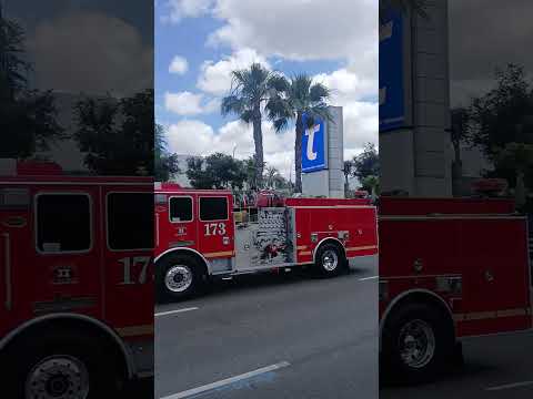 Los Angeles County Fire Department Engine 173 Responding!