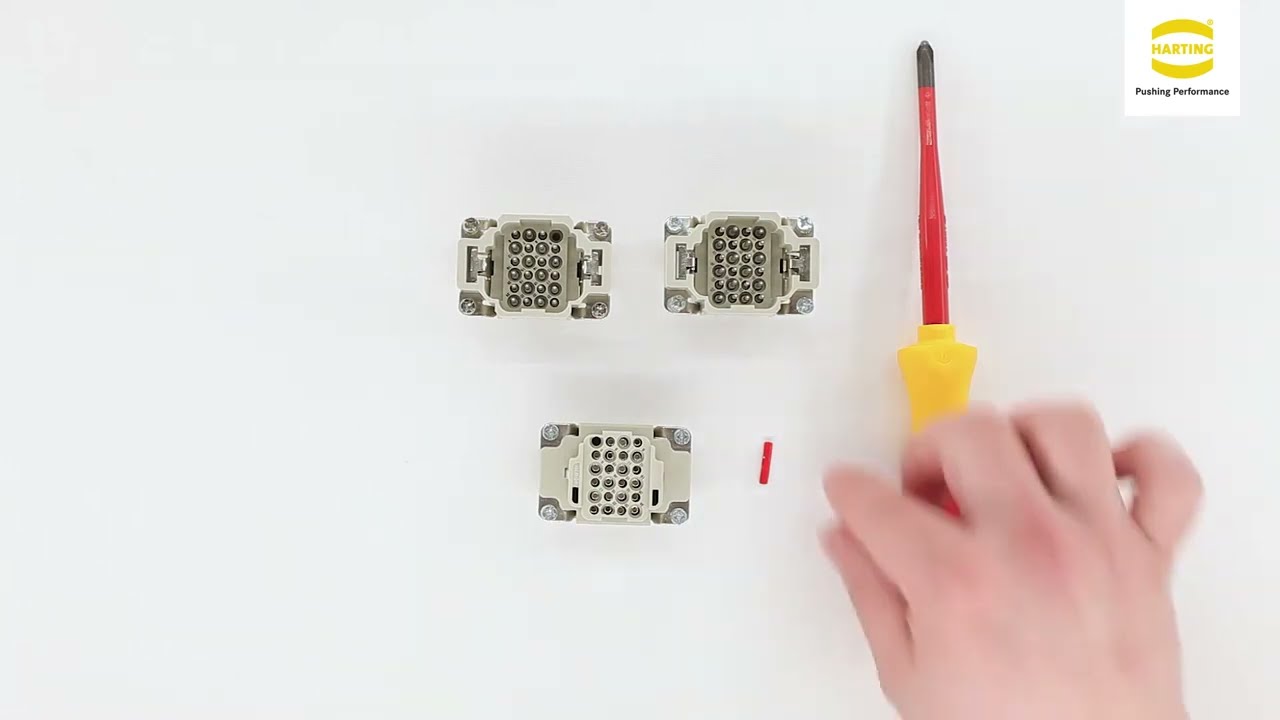 Coding pin for HARTING Han® D inserts - Assembly instruction