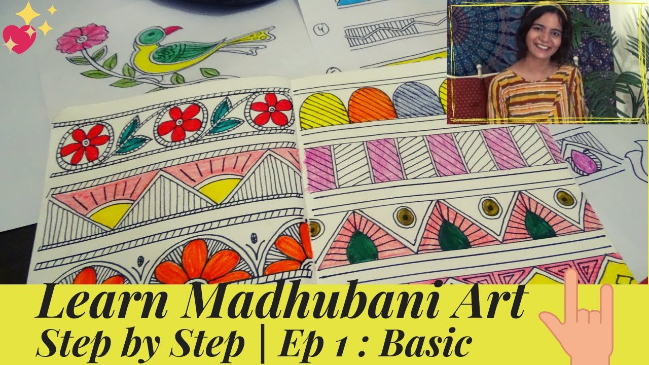 Madhubani / Mithila Art Tutorial for Beginners | Step by Step | Ep 1