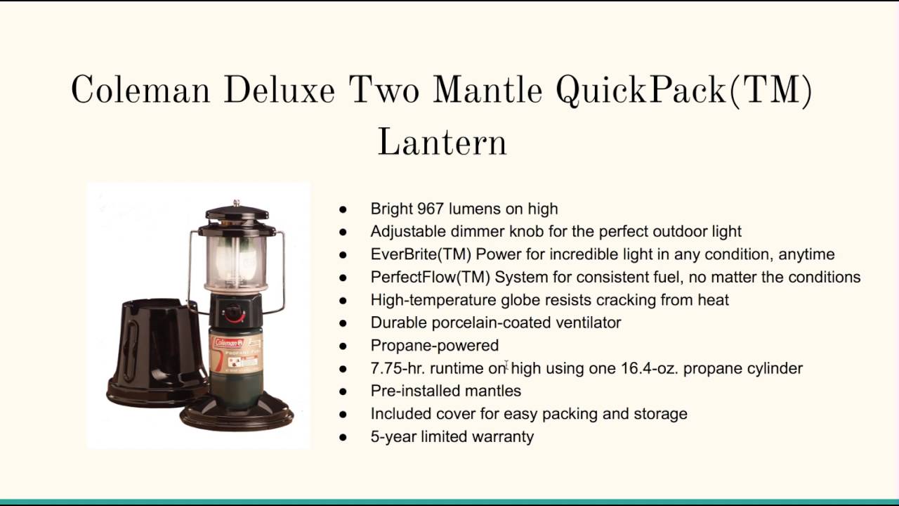 Coleman Propane Lantern Replacement Parts