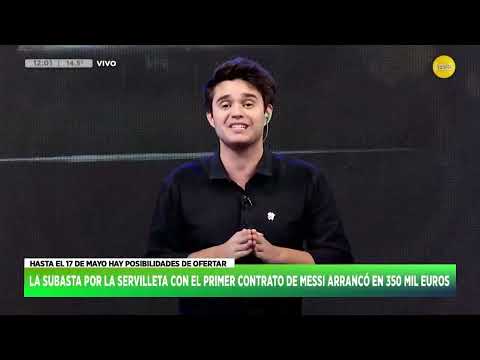 Arrancó la subasta por la servilleta con el 1er contrato de Messi │HNT con Nacho Goano│ 09-05-24